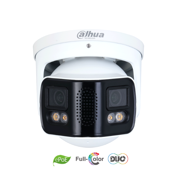 Dahua IP 2x4MP IP67 IR 3.6mm Multi-Sensor Panoramic Turret Camera ...